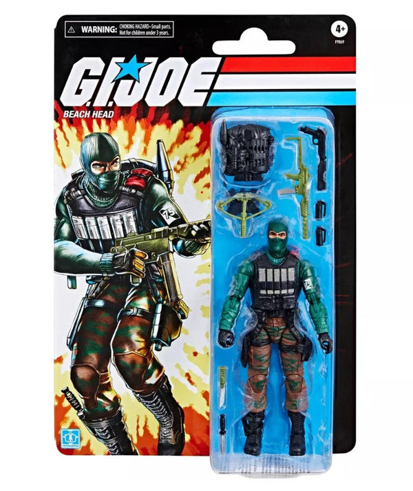 G.I. Joe Classified Series (Retro Card Back) Beach Head, Collectible 6 ...